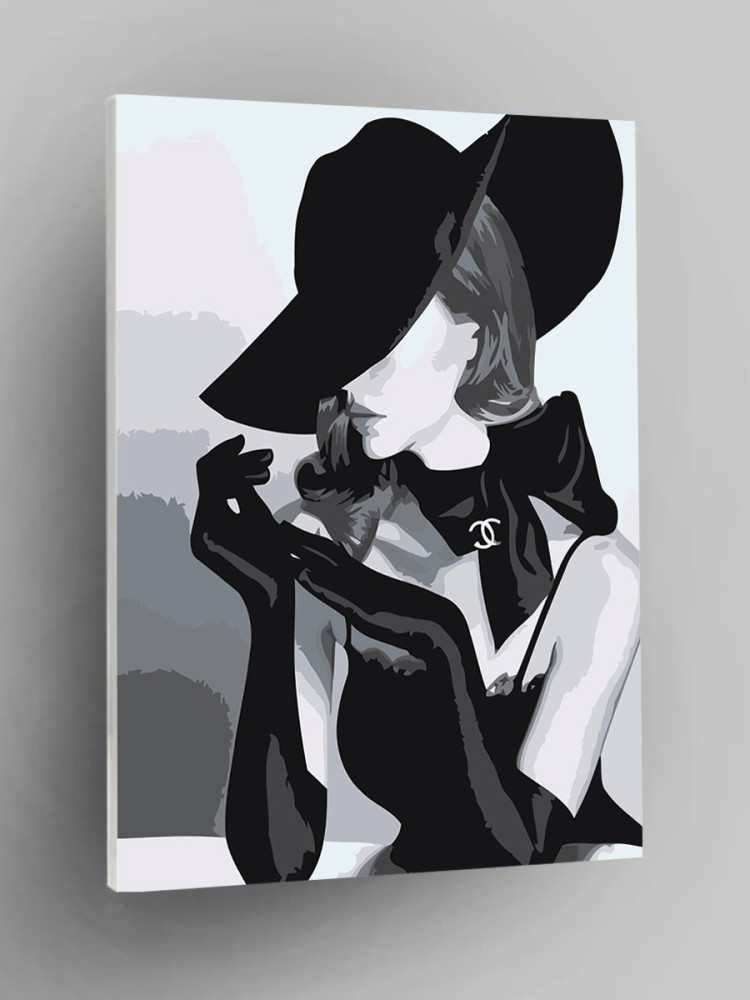 Raqamlar bo'yicha rasm "Elegant qiz"